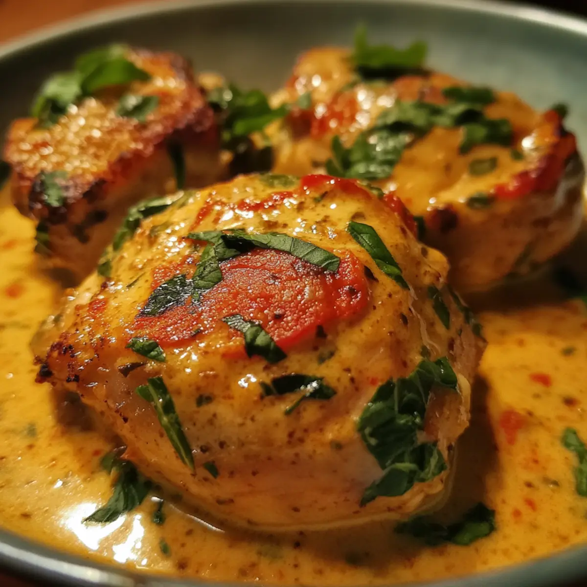 Irresistible Creamy Tomato Basil Chicken Thighs You’ll Love