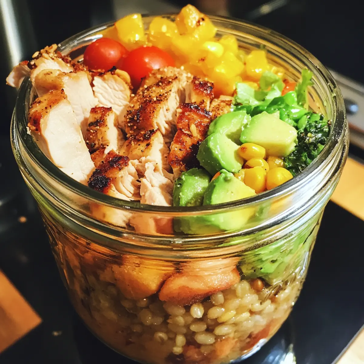 Easy Mason Jar Chicken Grain Bowls Recipe: Irresistible & Crisp